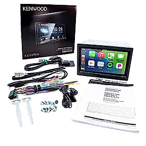 KENWOOD eXcelon DMX907S 6.95" Digital Multimedia Bluetooth Car Stereo with USB, AM/FM HD Radio, Double DIN, Wireless Apple CarPlay and Android Auto, SiriusXM