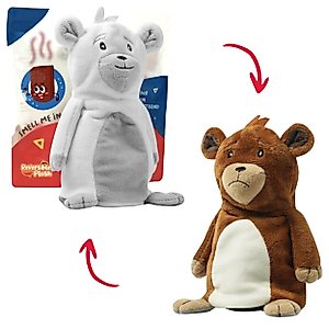 Reversible Toy Plush for Girls & Boys, Educational Mood Regulating Plushie Teddy Bear, Realistic Stuffed Animal for Babies, Toddlers, Preschool, Kindergarten (Benji The Bear -Full Body)