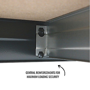 AR Shelving Heavy-Duty Garage Shelving, 4-Shelf Unit, 1000-Lb. Capacity Per Shelf, 60in.W x 24in.D x 70in.H, Model# TR18S410KGIFD9G00