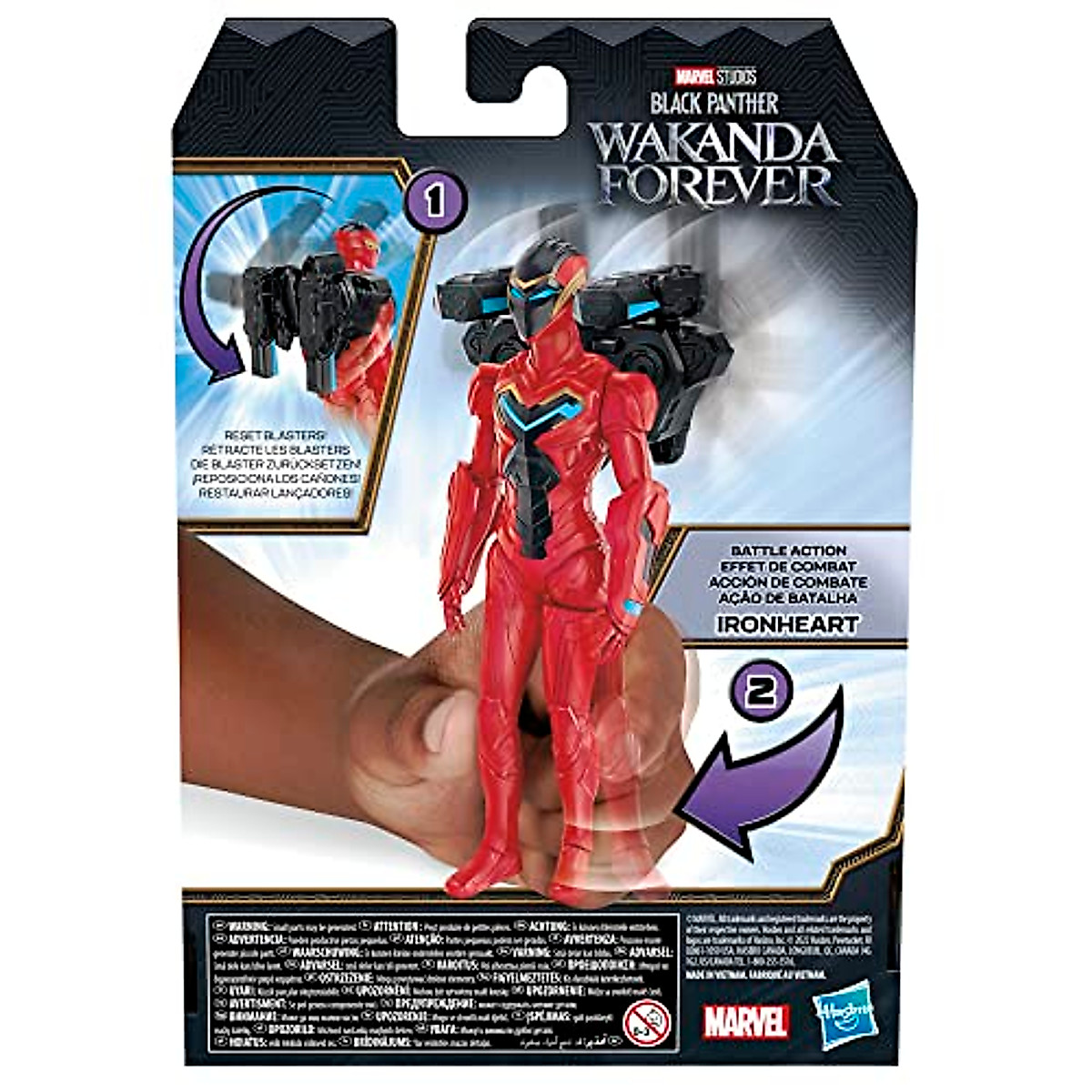 Marvel Studios' Black Panther Wakanda Forever Battle Action Ironheart, 6-Inch Action Figure, Toy for Kids Ages 4 and Up