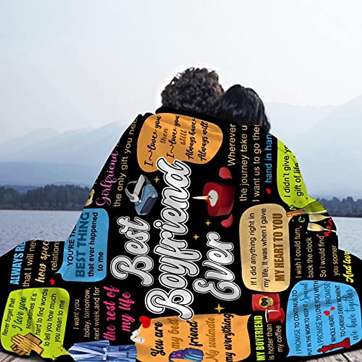 tgruihm to My Boyfriend Blanket, Gifts for Boyfriend, Birthday Gifts for Him, Boyfriend Blanket 50"x60" Super Soft Cozy Flannel Throw for Men, Funny for Boyfriend