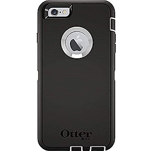 OtterBox Defender Series Rugged Case for iPhone 6s Plus & iPhone 6 Plus Non-Retail Packaging - Black/White - CASE ONLY