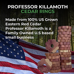 Cedar Rings for Clothes Storage – Stop Clothes Damage - 30 Fresh Cedar Rings to Protect Your Clothes