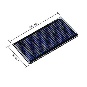 SUNYIMA 10Pcs 5V 60mA Epoxy Solar Panel Polycrystalline Solar Cells for Solar Battery Charger DIY Solar Syatem Kits 68mmx37mm / 2.67"x1.45" 5V Solar Cells