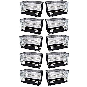Lot of Ten Aviary Breeding Breeder Lovebird Finch Parakeet Finch Flight Cage 20"x14"x14"H