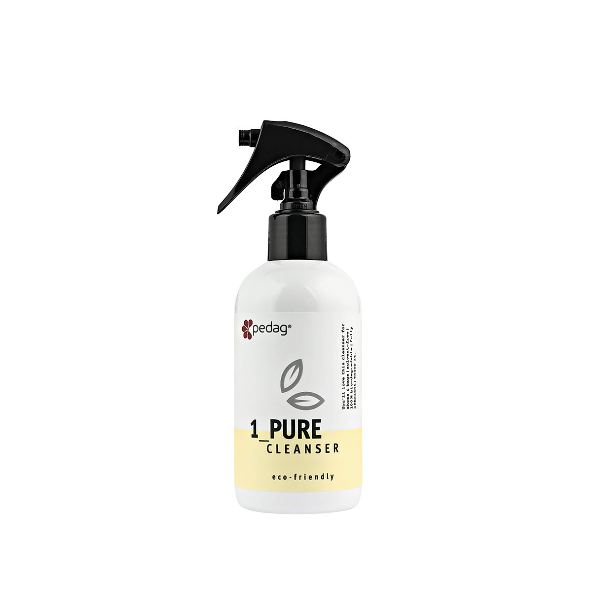 Pedag Pure Cleanser for Sneakers and Soles Eco Friendly, Colorless, 7.43 Ounce