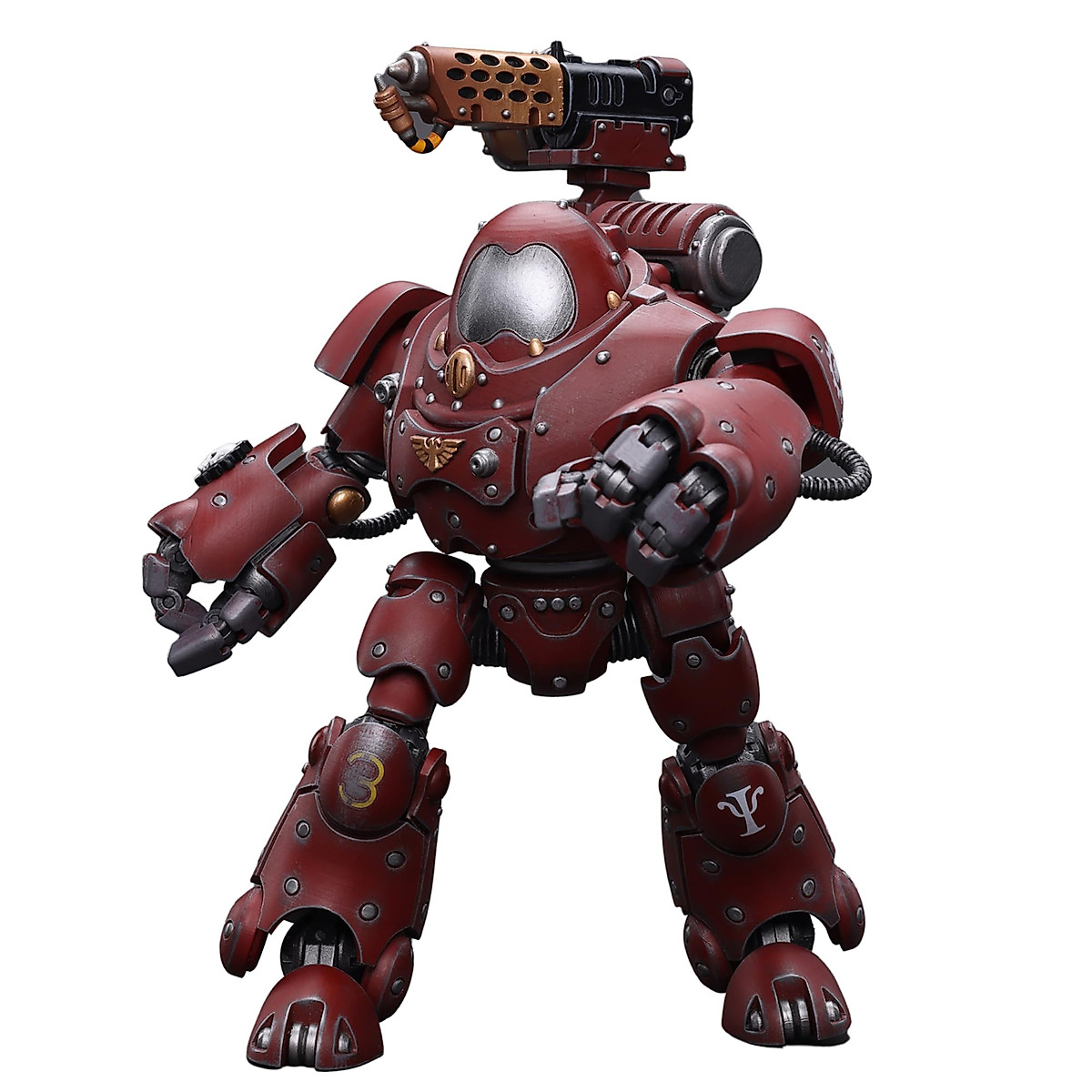 JOYTOY 1/18 Warhammer 40,000 Action Figure Adeptus Mechanicus Kastelan Robot with Incendine Combustor Collection Model (7.2 inch)