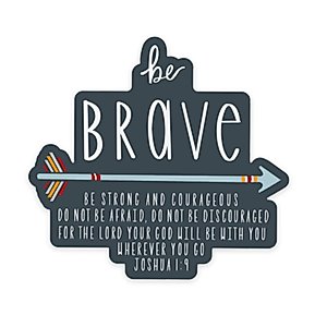 Swaygirls magnets | Be brave magnet | Christian magnets | Fridge magnets about faith, Jesus, the Bible | Joshua 1:9 | Christian gifts