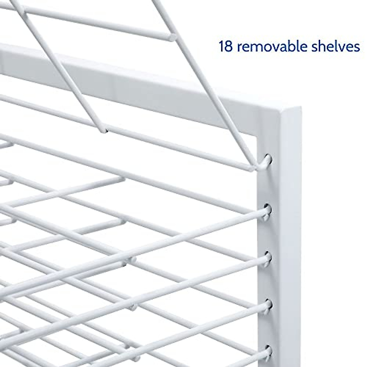 OFFICEROO Art Drying Rack for Classroom - 18 Removable Shelves - Efficient and Organized Drying Rack Art for Students' Masterpieces - Sturdy Paint Drying Rack with Lockable Wheels