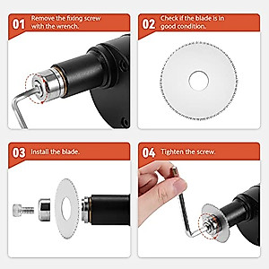 BAOSHISHAN Electric Cast Cutter Plaster Saw Cast Saw for Plaster Bandage with 3 Saw Blades 110V (Red)