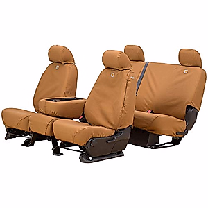 Covercraft Carhartt SeatSaver Custom Seat Covers for 2015-2018 Ford F-150 (Excludes Raptor), 1st Row Bucket Seats, SSC2485CABN (Brown)