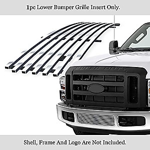 APS Compatible with 2008-2010 Ford F-250 F-350 Super Duty Lower Bumper Billet Grille F65328A