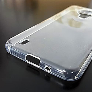 Ytaland for Nokia 1.4 Case, with 2 x Tempered Glass Screen Protector. Crystal Clear Silicone Shockproof TPU Bumper Protective Phone Case Cover