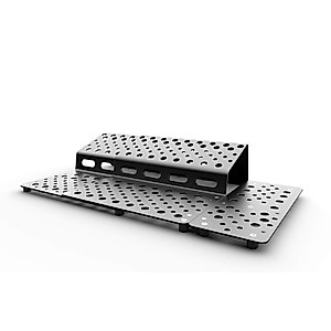 Holeyboard 123 Complete Pedalboard | Expandable from 13-30” to Solve Your Space Problems | Fits 3-12 pedals easily | 2-Levels For Easy Access to the Back Row