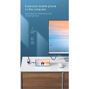 Mcdodo USB C Hub Adapter, 6 in 1 Type C Hub with 4K USB C to HDMI, 2 USB 3.0 Ports, SD/TF Card Reader, 100W USB C PD Charging Thunderbolt 3, Compatible with MacBook Pro Air, Chromebook Pixel, Phone