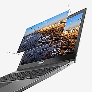 Acer Chromebook Spin 13 CP713-1WN-53NF 2-in-1 Convertible, 8th Gen Intel Core i5-8250U, 13.5" 2K Resolution Touchscreen, 8GB LPDDR3, 128GB eMMC, Backlit Keyboard, Aluminum Chassis,Steel Gray