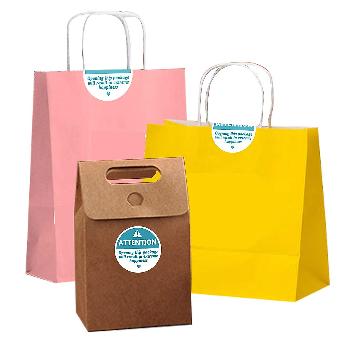 Valentine‘s Day Happy Mail Labels,Packing Wrapping Envelope Seals Baking Stickers,Extreme Happiness Labels for Small Business,2 Inch 500 Pcs Per Roll