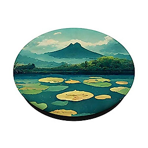 Lily Pads on a Lake, Studio Ghibli / Breath of the Wild PopSockets Swappable PopGrip