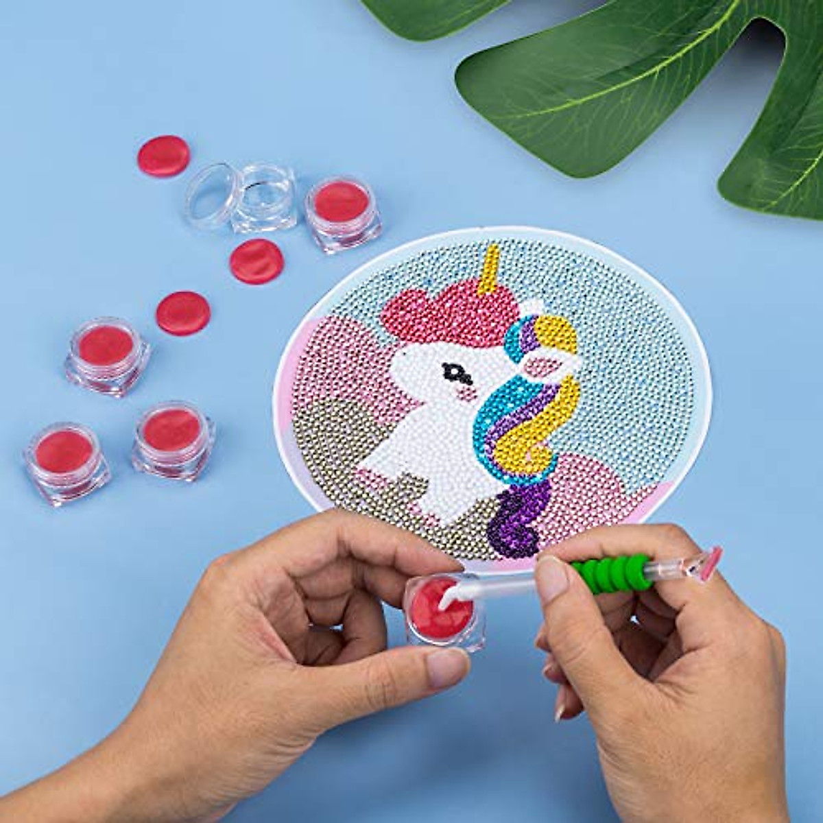 ANCIRS 6 Pack Diamond Painting Wax Storage Container Case with Glue Clay, Painting Glue Clay Organizer for Diamond Painting Embroidery Accessories