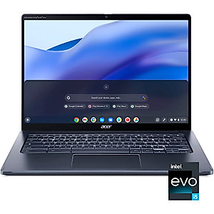 acer Spin 2-in-1 714 Chromebook 14" Touchscreen Laptop, 12th Gen Intel 10-Core i5-1235U, 8GB LPDDR4X RAM, 1TB PCIe SSD, WiFi 6, BT 5.2, Backlit KB, Chrome OS, BROAG USB Extension Cable