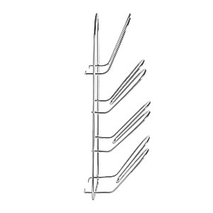 Spectrum Diversified Bloom Lid Organizer, Plate Rack, Cookie Sheet Holder, Wall Mount, Chrome