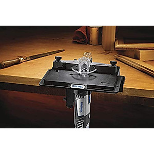 Dremel 231 Portable Rotary Tool Shaper and Router Table- Woodworking Attachment Perfect for Sanding, Shaping, and Trimming Edges