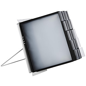 DURABLE Desktop Reference System, 10 Double-Sided Panels, Letter-Size, Black, INSTAVIEW Design (561201)