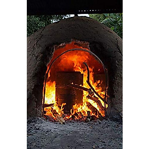 Comal for Tortillas 10 Inches Cayana Grill Griddle Pan Black Clay, 100% Handcraft Organic Cookware and Tableware Enhance Food Flavor and Take Care of our Planet