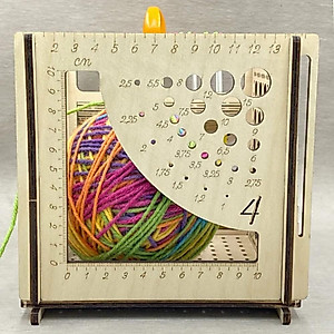 JoyKot All-in-one Wooden Yarn Bowl - Wooden Yarn Bowl Knitting Bowl,Yarn Organizers and Storage Great Gift for Crochet Lovers