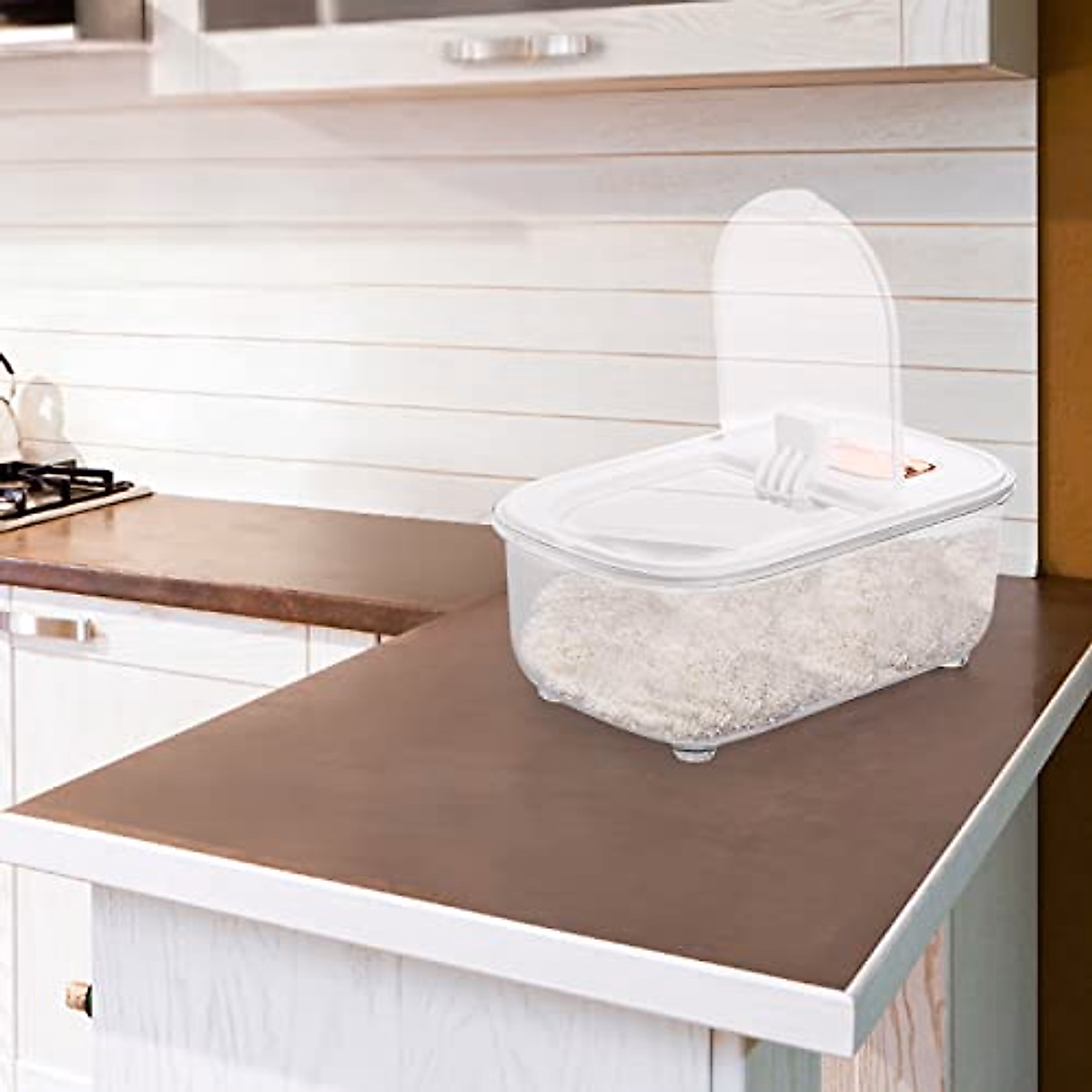 Nicunom Dry Food Storage Container with Scooper, 11lbs/BPA Free Cat/Dog Food Storage Container, Kitchen Storage Bins for Rice, Bean, Cereal, Flour and Oatmeal