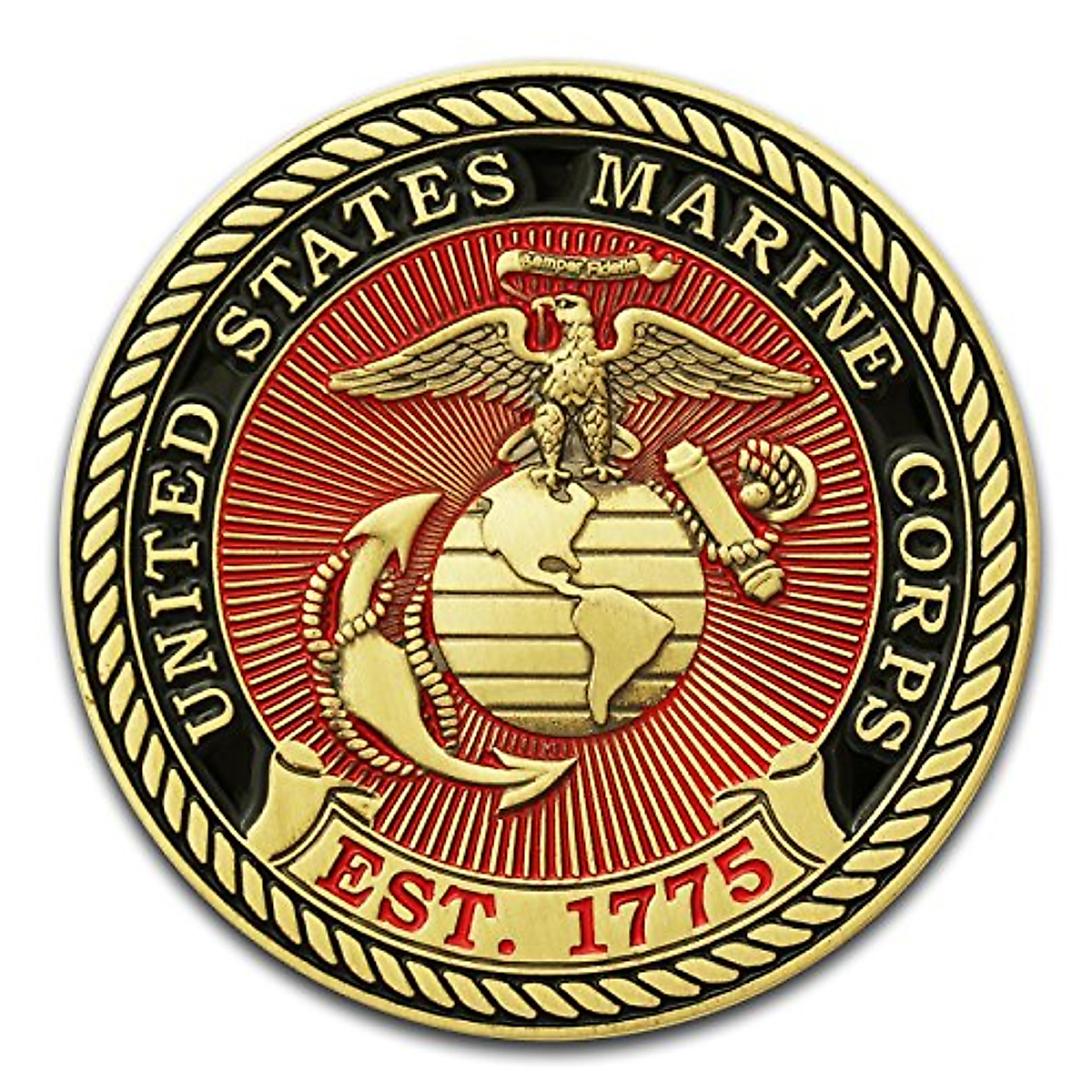Marine Corps E3 Challenge Coin! USMC LCpl Rank Military Coin. Lance Corporal Challenge Coin! Designed by Marines for Marines - Officially Licensed Product!