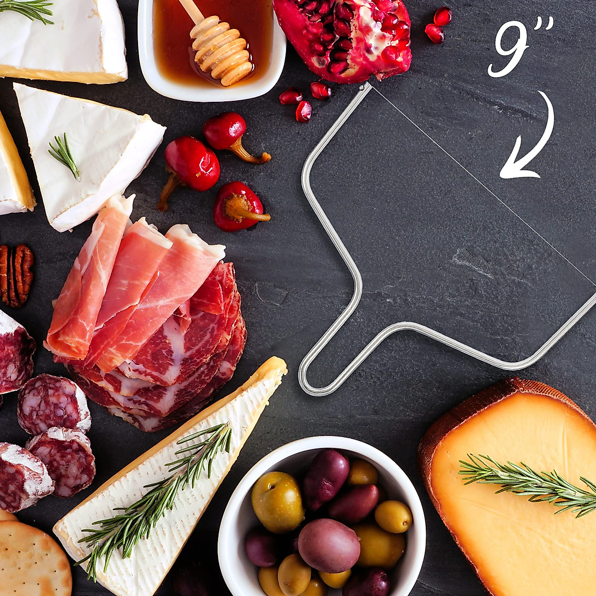 Formaticum Replacement Cheese Slicer Wire - Replacement Wire for Cheese Cutter - Cheese Cutter Wire Replacement - Cheese Slicer Wire Replacement - Cheese Wire Cutter - Wire Cheese Slicer - 5 Inches