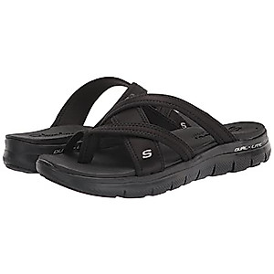 Skechers Women's Sporty Sandal Sport, Black/Black, 8