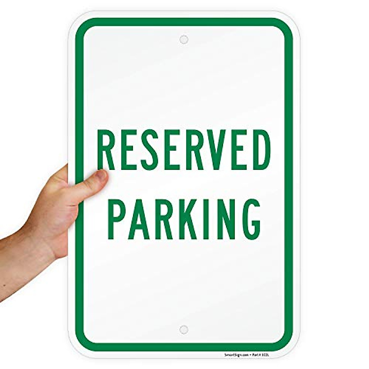 "Reserved Parking" Sign By SmartSign | 12" x 18" Aluminum