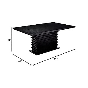 Coaster Home Furnishings Stanton Rectangular Dining Table Black 102061