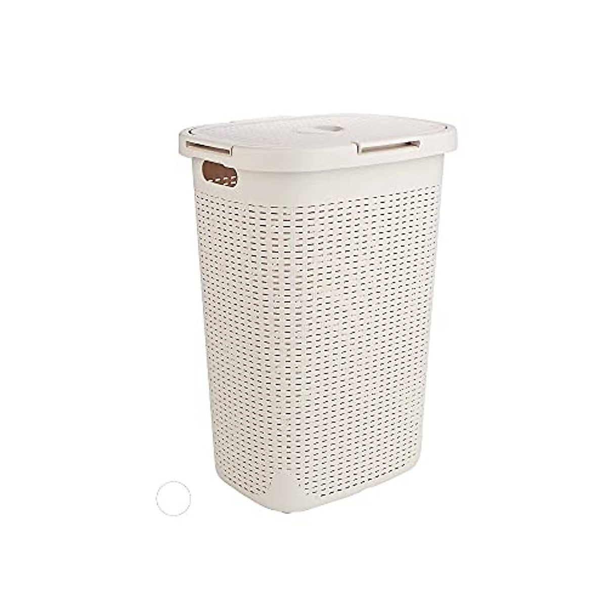 Mind Reader Basket Laundry Hamper, Bathroom, Bedroom, Closet, 60 Liter, Ivory & HHAMP40-IVO, Laundry, Storage, Bathroom, Bedroom, Home, Ivory 40 Liter Clothes Basket