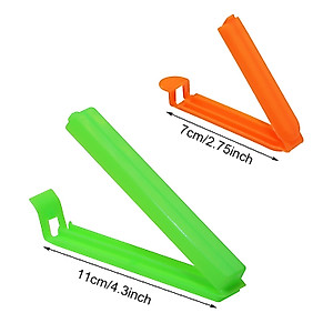 PENTA ANGEL Bag Sealing Clips 20Pcs Reusable Colorful Plastic Chip Clips Bread Bag Clamp for Home Kitchen Food Snack Packages Storage (20)