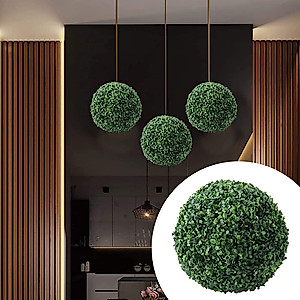 Artificial Plant Topiary Ball Faux Boxwood Decorative Balls Indoor Outdoor Greenery Hanging Plant Ball for Backyard, Balcony, Garden, Wedding Party Home Decor 36CM
