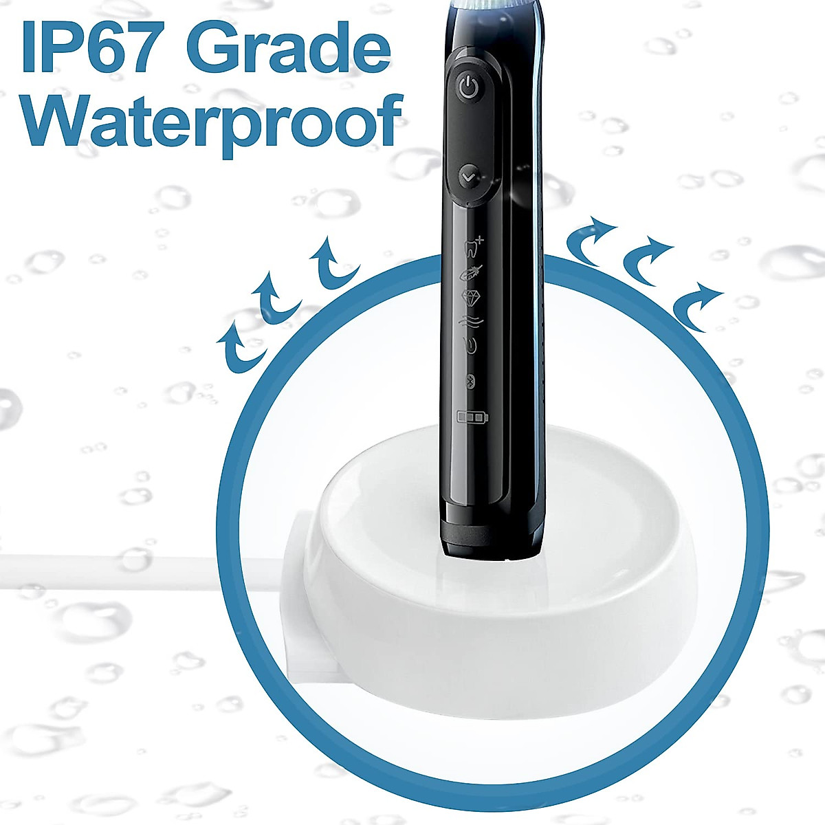 Replacement Electric Toothbrush Charger Fit for Oral B, Inductive Charger Base Compatible with Braun Electric Toothbrush, Portable Environmental ABS Fit for Oral B Electric Toothbrush