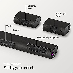 VIZIO M-Series Elevate 5.1.2 Immersive Sound Bar with 13 High-Performance Speakers, Dolby Atmos, DTS:X, Wireless Subwoofer, Adaptive Height Speakers and Alexa Compatibility, M512E-K6, 2023 Model