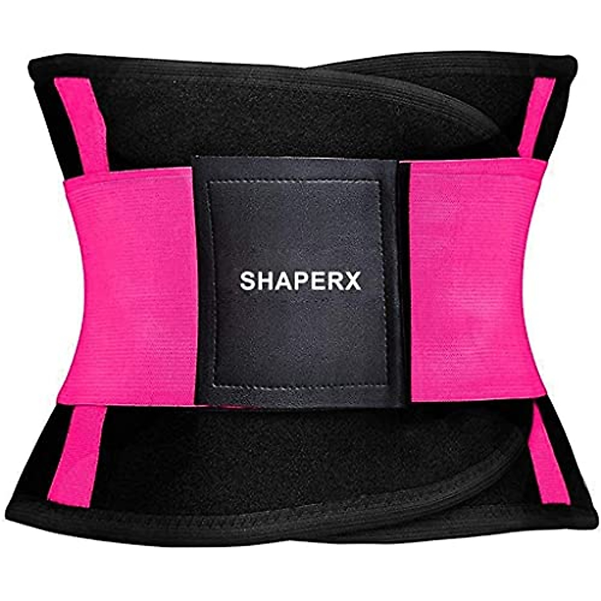 SHAPERX Women Waist Trainer Belt Waist Trimmer Belly Band Body Shaper Sports Girdles Workout Belt, SZ8002-Rose-S