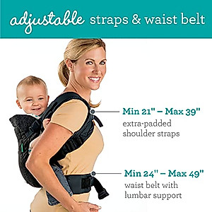 Infantino Flip 4-in-1 Carrier - Ergonomic for Newborns and Older Babies 8-32 lbs