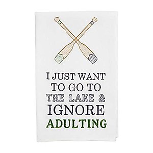 Ignore Adulting Lake Towel