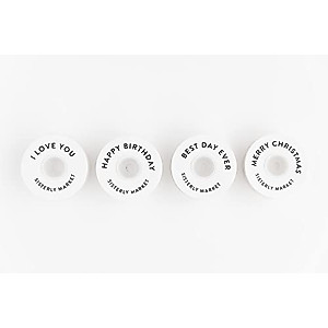 Sisterly Market I Love You, Cotton Herringbone Custom Ribbon Natural 10 Yards, 58