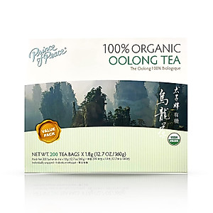 Prince of Peace 100 % Organic Tea, BEST VALUE Family Size, 200 Tea Bags (Organic Oolong Tea)