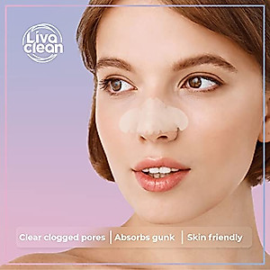 LivaClean 48 CT 24 Hydrocolloid Nose Strips & 24 Pimple Patches - Overnight Zits Pore Strip - Nose Hydrocolloid Patch for Oil Face - Large Nose Pimple Patch Mighty - Hero Acne Nose Patch Hydrocolloid