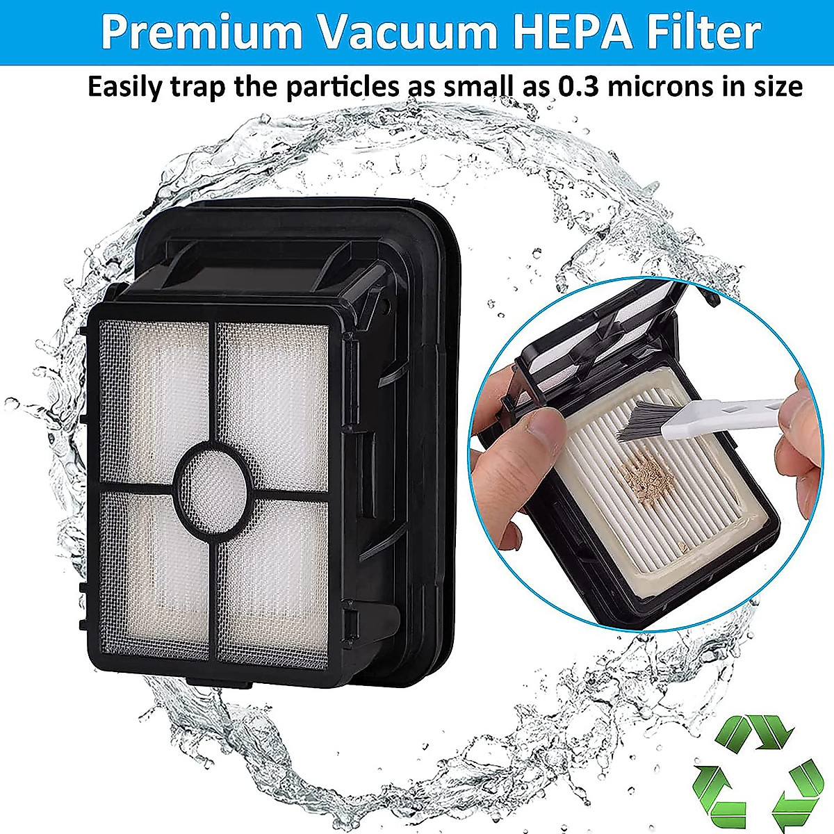 for Bissell CrossWave Pet Pro 2306A CrossWave 1785 Series Replacement Parts 1 Pack 2460+1 Pack 1868 Multi-Surface Pet Pro Cleaner Brush Rolls Tangle-Free+4 Pack 1866 Vacuum Filter Part 1613568 1608684