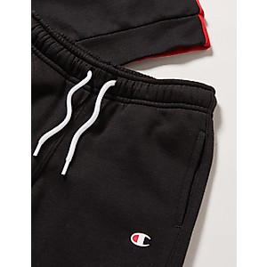 Champion Boy's Crewneck Suit Athletic Sports Kids Tracksuit Set (Rosso Scuro/Nero, 128/7-8 Years)