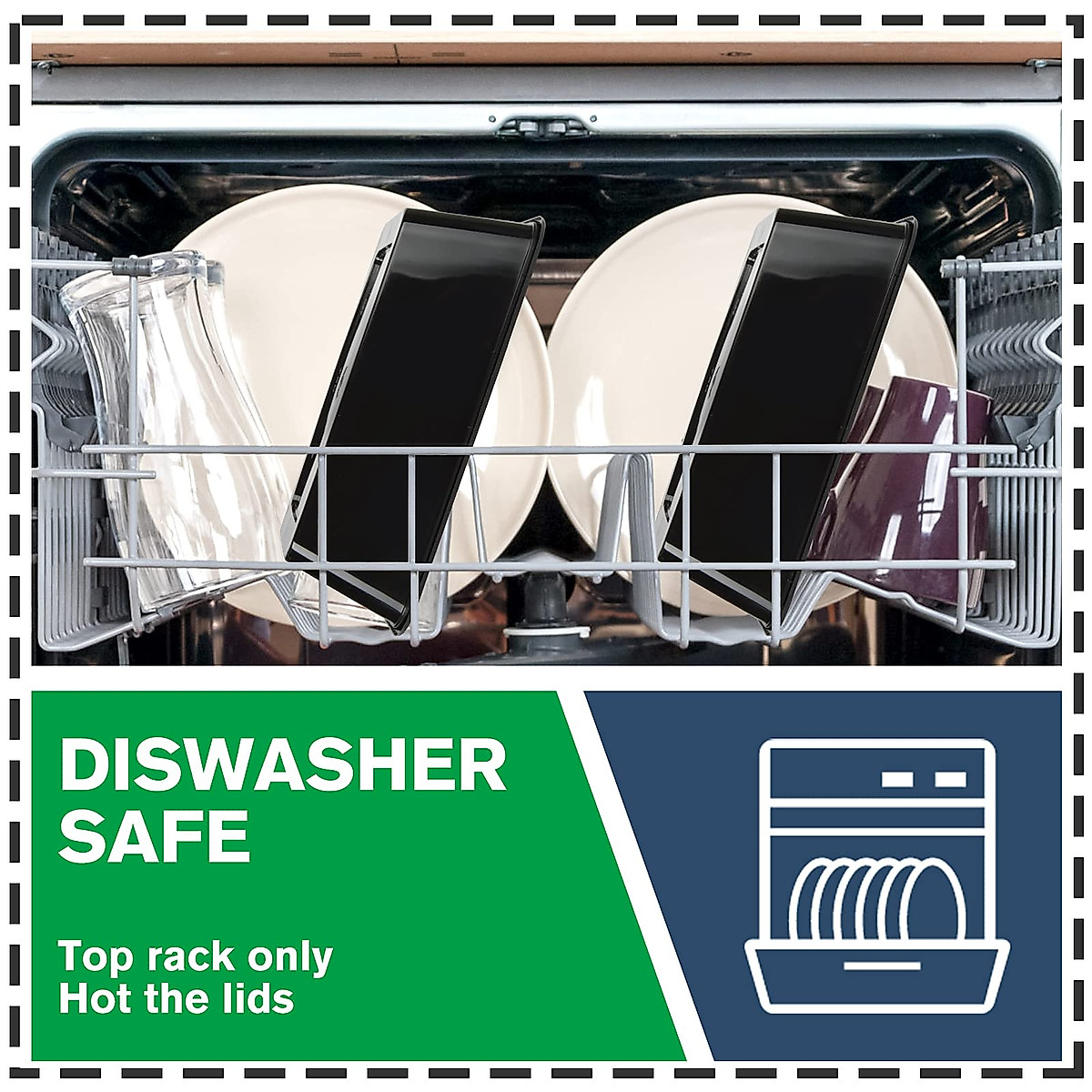 Meal Food Prep Container,50 Pack / 26 OZ Food Storage Containers with lids,Disposable Airtight Bento Box Reusable Plastic Lunch Box Kitchen Food Take-Out Healthy Box Microwave,Dishwasher,Freezer Safe