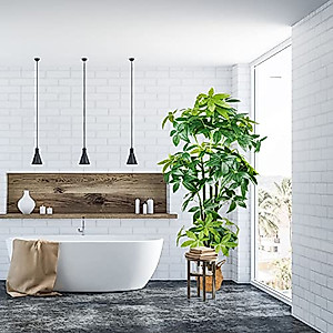 HUAESIN 6.56Ft Artificial Trees Tall Faux Money Tree Big Fake Floor Plants Silk Trees Indoor Pachira Aquatica with 31 Branches for Living Room Home Office Housewarming Gift Farmhouse Outdoor Decor